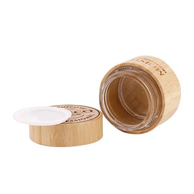 Cina 5g 10g 15g 20g 30g 50g 100g Wooden Bamboo Jar Packaging For Cream Cosmetic in vendita