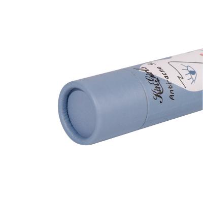 Cina Biodegradable Kraft Push Up Paper Tube Cylinder Cardboard Lip Balm Gloss Container in vendita