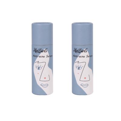 Cina Biodegradable Kraft Push Up Paper Tube Cylinder Cardboard Lip Balm Gloss Container in vendita