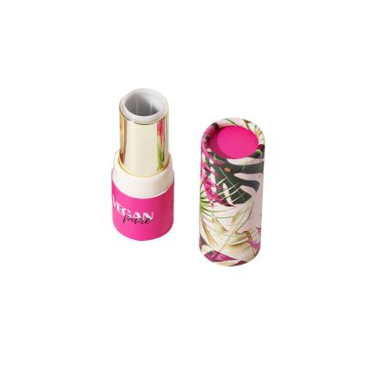 Cina Natural Lipstick Push Up Lip Balm Packaging Cosmetic Empty Lipstick Paper Tube in vendita