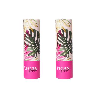 Cina Natural Lipstick Push Up Lip Balm Packaging Cosmetic Empty Lipstick Paper Tube in vendita