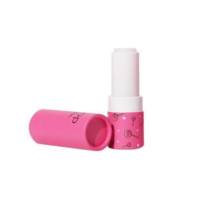 Cina Natural Deodorant Kraft Cardboard push-up Tube Packaging for Lip balm&body balm lipsticks in vendita