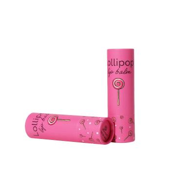 Cina Natural Deodorant Kraft Cardboard push-up Tube Packaging for Lip balm&body balm lipsticks in vendita