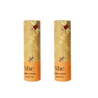 Cina Custom Printing Lip Balm Container Concealer Empty Round Paper Lipstick Tube in vendita