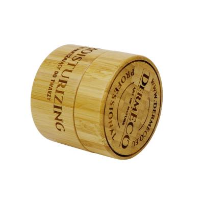 Cina Barattolo crema di legno d'imballaggio cosmetico di bambù della matrice per serigrafia 5.3OZ di PASSEN 150g in vendita