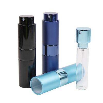 Cina Atomizzatori piani del profumo della spalla di 0.2OZ 6ml intorno alla bottiglia di alluminio dello spruzzo di profumo in vendita