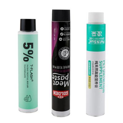 Cina Tubi pieghevoli metallici del cappuccio di M9 M11 M15 dei tubi cosmetici taglienti dell'alluminio in vendita