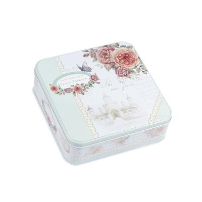 Cina biscotto quadrato spesso Tin Gift Box di stampa offset della latta CMYK di Candy del metallo di 0.23mm in vendita