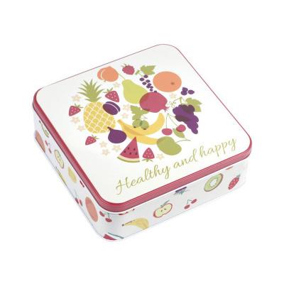 Cina biscotto quadrato spesso Tin Gift Box di stampa offset della latta CMYK di Candy del metallo di 0.23mm in vendita