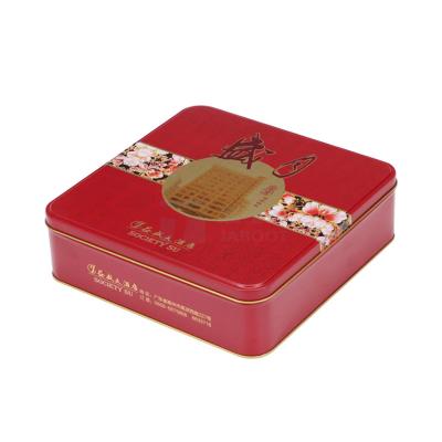 China Embossed Rectangular Tea Tins Metal Tea Storage Containers Tin Box Canisters for sale