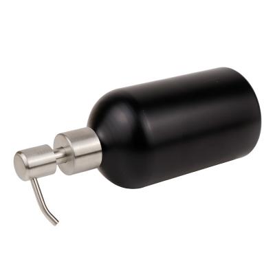 Cina Il cosmetico di alluminio del metallo della pompa nera della lozione imbottiglia l'imballaggio di cura personale 10ml-1000ml in vendita