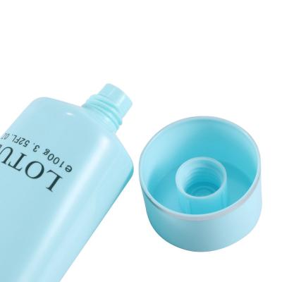 Cina bottiglie vuote di compressione della lozione del PE cosmetico di plastica blu dei tubi di 100g 3.52OZ in vendita