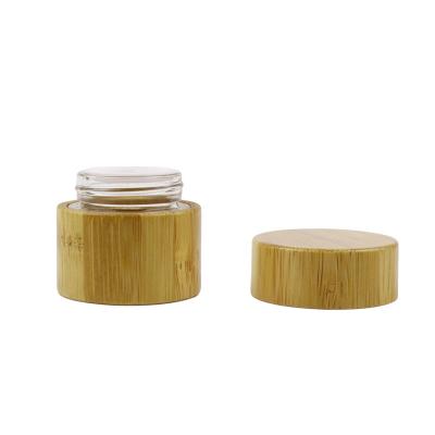 Cina Barattolo di bambù cosmetico d'imballaggio cosmetico di bambù amichevole di Eco 10g 15g 30g in vendita