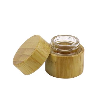 Cina Barattolo di bambù cosmetico d'imballaggio cosmetico di bambù amichevole di Eco 10g 15g 30g in vendita