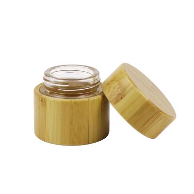 Cina Barattolo di bambù cosmetico d'imballaggio cosmetico di bambù amichevole di Eco 10g 15g 30g in vendita