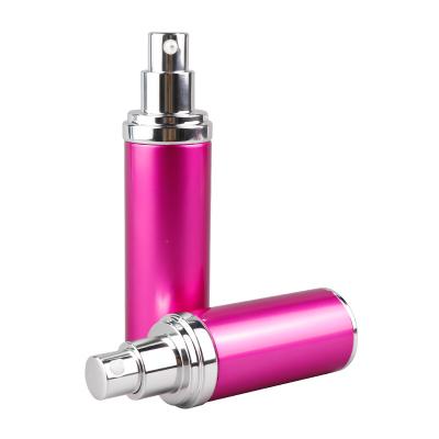 Cina erogatore senz'aria riciclabile della pompa della bottiglia di alluminio di lusso della lozione di 15ml 30ml 50ml in vendita