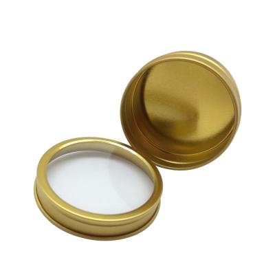 Cina latta bassa spessa 0.3mm del coperchio di slittamento di 0.28mm Tin Can Containers Round Window in vendita