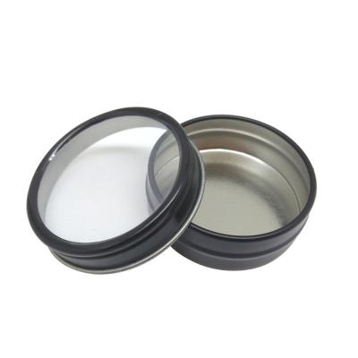 Cina latta bassa spessa 0.3mm del coperchio di slittamento di 0.28mm Tin Can Containers Round Window in vendita