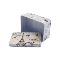 China Recyclable Rectangular Empty Tin Can Containers For Food Storage for sale