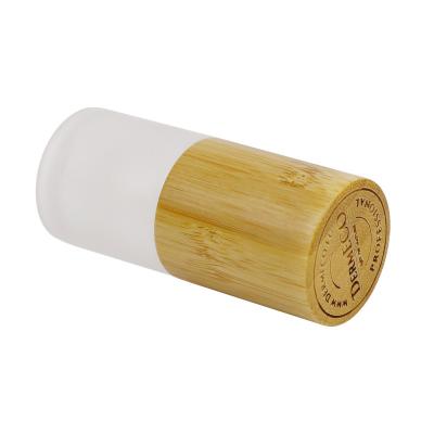Cina ODM 10g al barattolo crema di vetro di bambù dei contenitori 3oz 4oz 6oz della lozione 200g con il coperchio di bambù in vendita