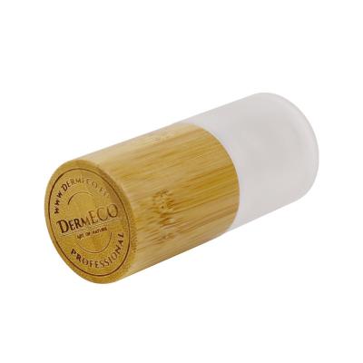 Cina ODM 10g al barattolo crema di vetro di bambù dei contenitori 3oz 4oz 6oz della lozione 200g con il coperchio di bambù in vendita