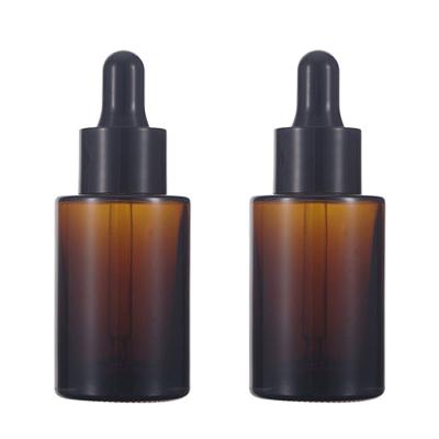 Cina bottiglie del diffusore dell'olio essenziale di 5ml 20ml 60ml Amber Glass Dropper Bottle Round in vendita