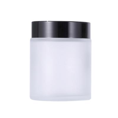 Cina 60ml 120ml ha glassato il porta-candela di vetro crema di vetro del barattolo 30cl del coperchio in vendita