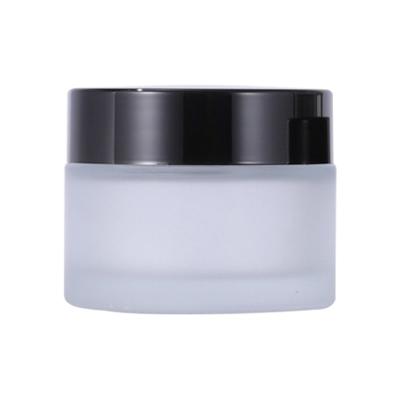 Cina 60ml 120ml ha glassato il porta-candela di vetro crema di vetro del barattolo 30cl del coperchio in vendita