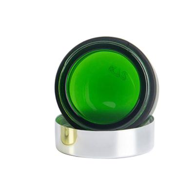 Cina Chiara candela verde su ordinazione di 200g 7OZ Amber Frosted Glass Jars For in vendita