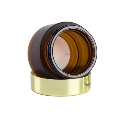 Cina Chiara candela verde su ordinazione di 200g 7OZ Amber Frosted Glass Jars For in vendita
