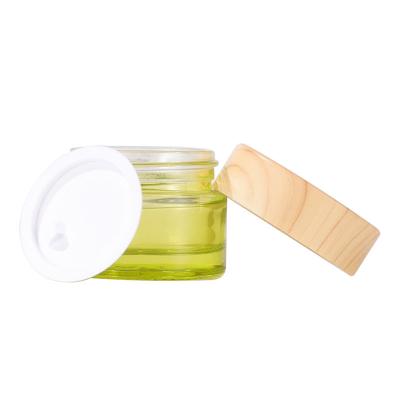 Cina l'ente di vetro cosmetico di verde dell'avocado dei barattoli di 5ml 10ml 20ml 30ml 100ml imburra l'imballaggio in vendita