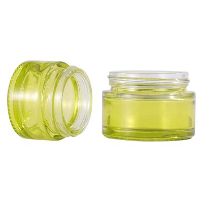 Cina l'ente di vetro cosmetico di verde dell'avocado dei barattoli di 5ml 10ml 20ml 30ml 100ml imburra l'imballaggio in vendita