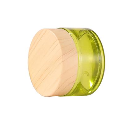 Cina l'ente di vetro cosmetico di verde dell'avocado dei barattoli di 5ml 10ml 20ml 30ml 100ml imburra l'imballaggio in vendita