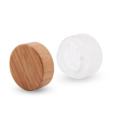 Cina Contenitori crema di trucco di Matte Glass Jar Frosted Glass dell'unguento di 0.5OZ 1.76OZ 2OZ in vendita