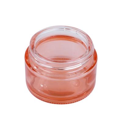 Cina L'occhio di MSDS contabilità elettromagnetica screma i contenitori vuoti rossi della crema di fronte del melograno di vetro cosmetico dei barattoli in vendita