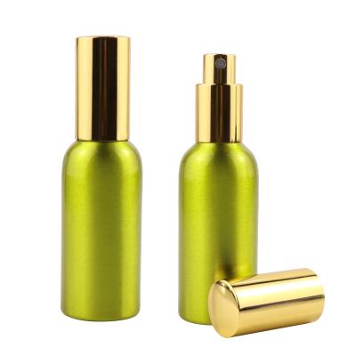 Cina Cosmetici dorati di Matte Black Aluminum Bottle For della pompa di stampa del metallo in vendita