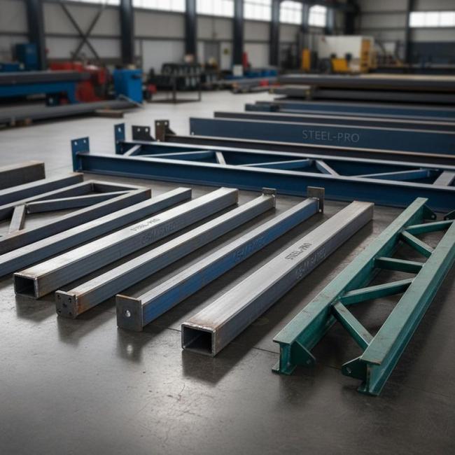 Close-up view of Pipe Rack structural components