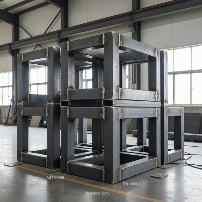 Steel structure support fabrication and installation
