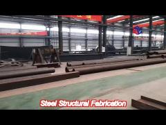 steel structural fabrication with 50 tons load capacity, iso 9001 certified and galvanized surface t