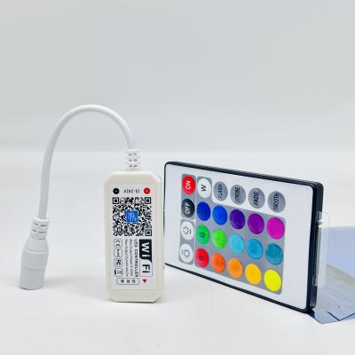 China 24 Keys LED Strip Smart Controller With Smartphone WiFi APP Remote Control for sale