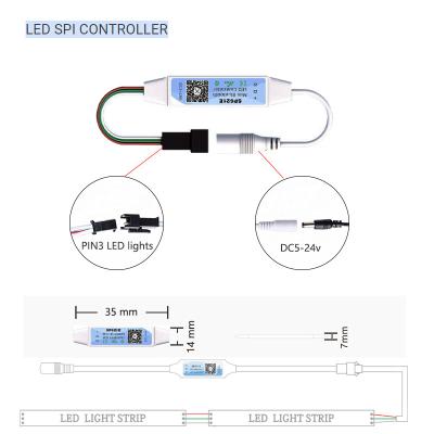 China SP621E Mini LED Strip Smart Controller For WS2811 WS2812 WS2813 LED Strip for sale