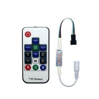 China WS2811 Pixel LED Strip Controller DC 5V 12V 24V With 14 Keys RF Remote for sale