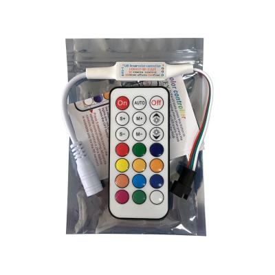 China 21 Keys Mini RF Remote Controller , Magic Color Controller For LED 2811 2812 Pixel Strip for sale