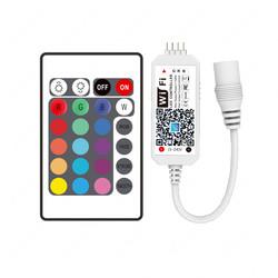 China 24 Keys Remote RGB LED Strip Wifi Controller APP Timing Voice Music Control for sale