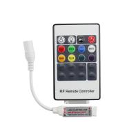 China Mini RF LED RGB Controller 20 Key Wireless Remote Control For LED Strip Lights for sale