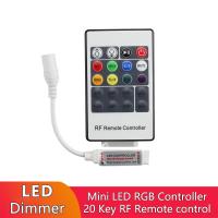 China Mini RF LED RGB Controller 20 Key Wireless Remote Control For LED Strip Lights for sale