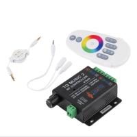 China 18A RGB Strip Light Music Controller , Touch RF Wireless Remote LED Controller for sale