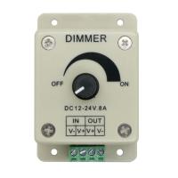 China DC 12V 8A LED Controller Dimmer Switch Adjustable Brightness Single Color for sale