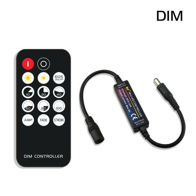 China 6A Wireless LED Mini Controller RF Remote Control For 5630 Single Color Strip Light for sale