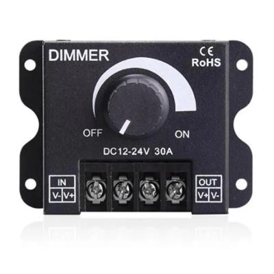 China Brightness Stepless LED Controller Dimmer 30A For LED Monochrome Strip Light for sale